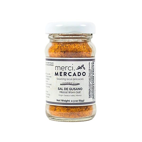 Merci Mercado Sal de gusano - Gourmet edible worm salt from Oaxaca ...