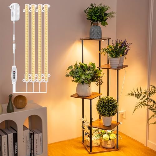 Amazon.com: Bstrip Indoor Plant Stand with Grow Lights , 7 Tier Corner ...