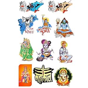 SPAK- KAL Self-Adhesive Removable Glossy Finish Vinyl Hinduism ...