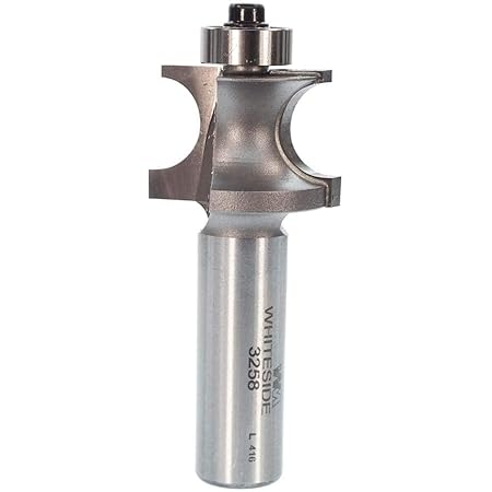 Whiteside Router Bits 1476 Oval Edge Bit with 3/4-Inch Bead, 3/16-Inch ...
