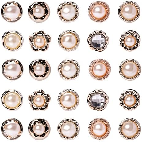 Amazon.com: 30PCS Women Shirt Brooch Buttons Cover up Anti-Exposure ...