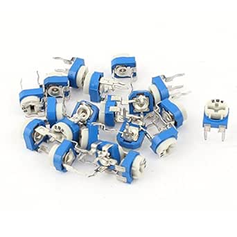 20Pcs URM-065 Variable Resistors 200K Ohm 3 Terminals Trimmer ...