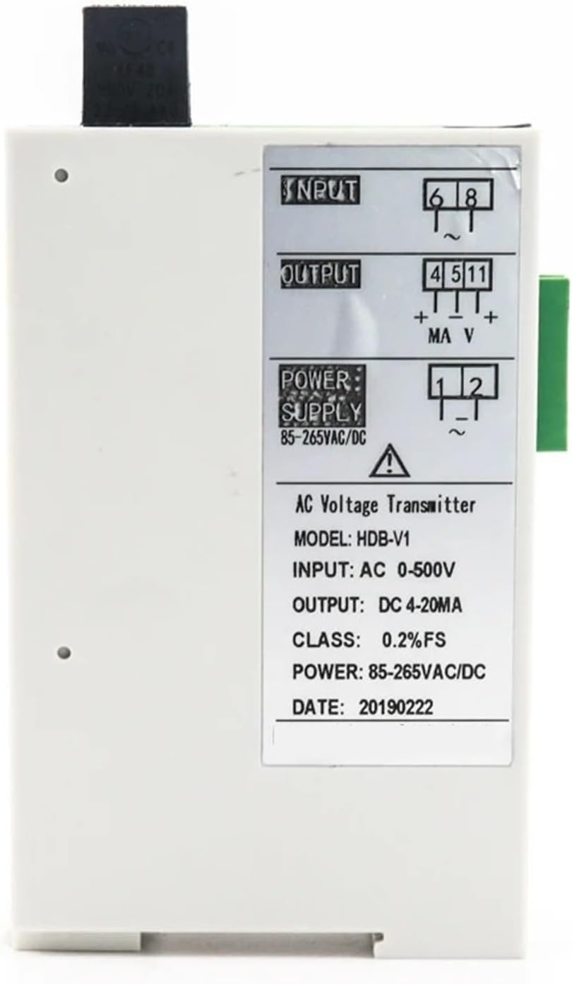 Amazon.co.jp: カレント・トランスミッター AC/DC 85-265 電源入力 10AAC 薄型電流トランスミッター 0-10V 出力、ゼロおよびスパン調整機能付き(INPUT 0 ...