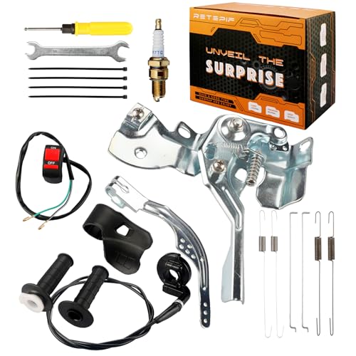 Retepif Throttle Linkage and 7/8'' Mini Bike Throttle Assembly - Want ...