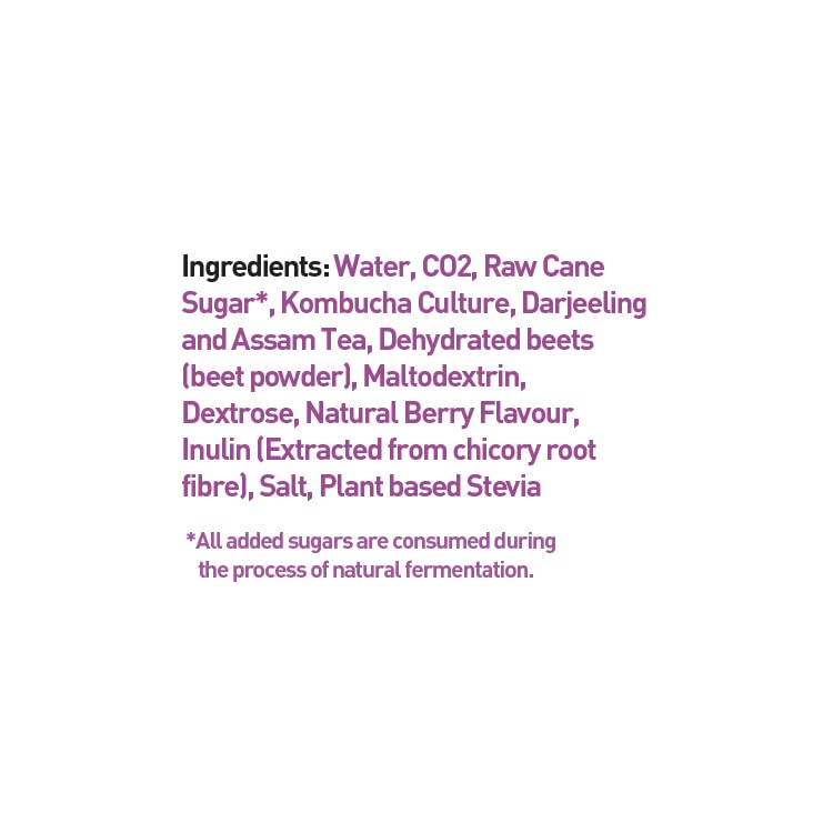 Borécha Oh! Zero Sugar Berry Margarita Kombucha Seltzer – Prebiótico ...