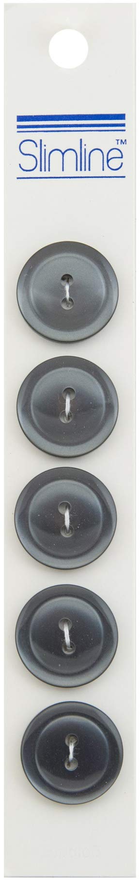 Amazon.com: BERWICK OFFRAY Buttons Slimline, Grey 2-Hole 3/4" 5/Pkg