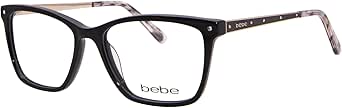 Amazon.com: bebe Eyeglasses BB 5231 001 Jet : Clothing, Shoes & Jewelry