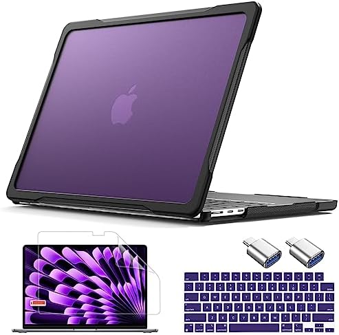 Amazon.com: MEEgoodo Case for MacBook Air 15 inch Case 2024 2023 A3114 ...