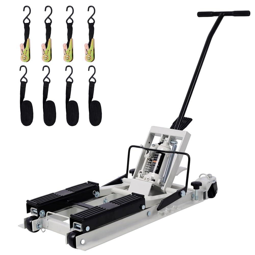 Buy SLifet Hydraulic Motorcycle Lift Jack, 1500 LBS Capacity Foot ...