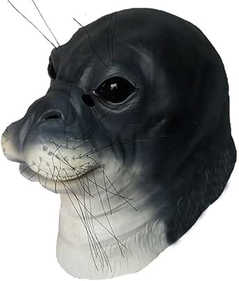 Amazon.com: HENGYUTOYMASK Latex Sea Lion Head Mask Animal Full Head ...