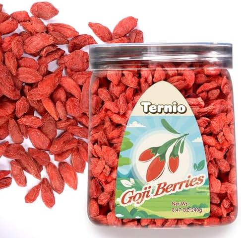 Amazon.com: Ternio Organics Goji Berries - 8.47oz/240g - 100% Natural ...