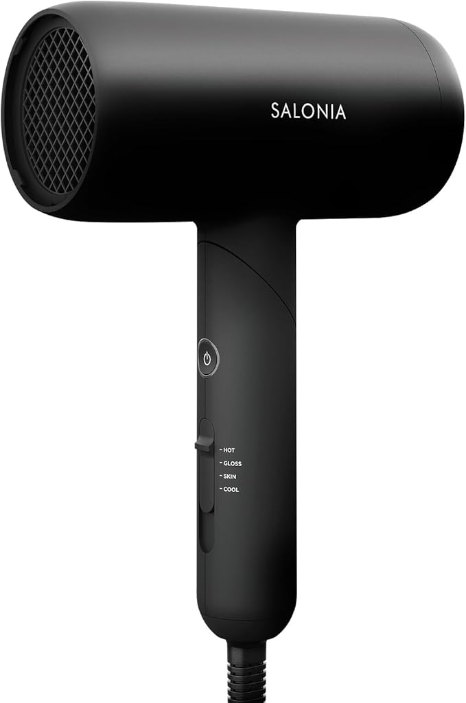 Amazon | SALONIA サロニア スムースシャイン ドライヤー 大風量 速乾 軽量 ヘアドライヤー ブラック【Amazon.co.jp限定】 | SALONIA(サロニア) | ヘア ...