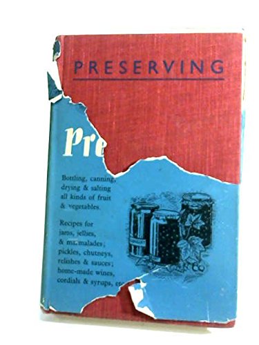 Preserving: Amazon.co.uk: Mrs Arthur Webb: Books