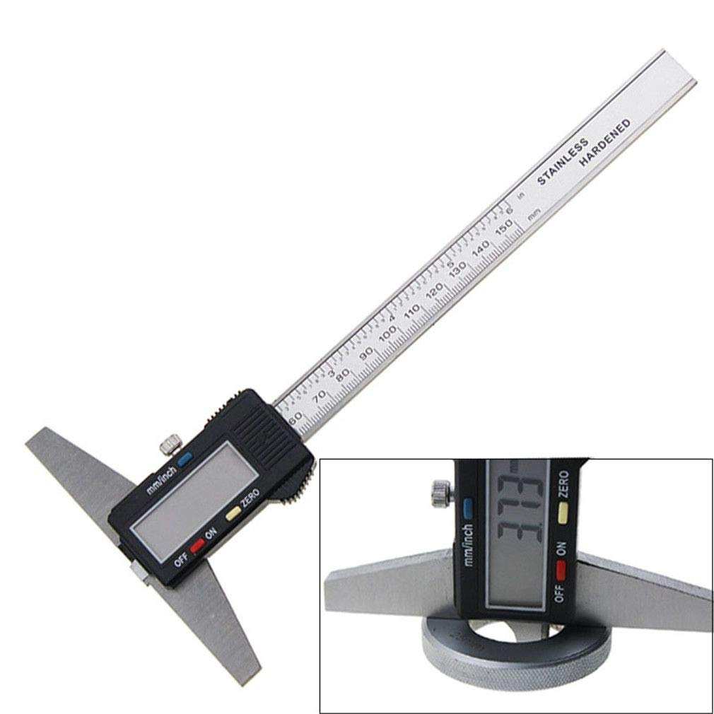 Buy GHJML 1Pc 0-150Mm 6" Metric Imperial Digital Depth Vernier Caliper ...