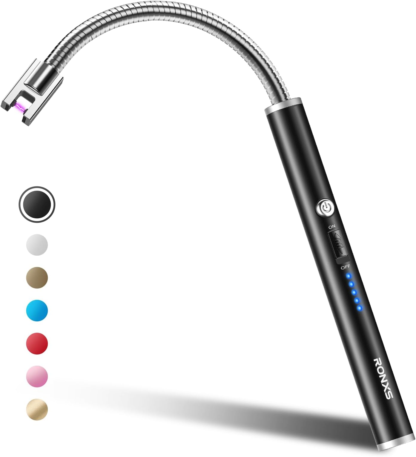 Tikysky Lighter, 1 Pack Flexible Plasma Arc Long Neck USB Lighter ...