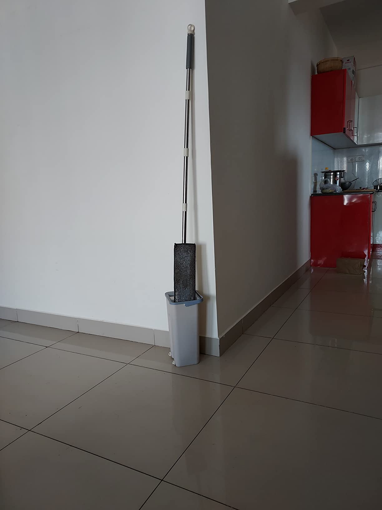 STEDWARE Heavy Quality Floor Mop with Bucket, Flexible Kitchen tap Flat ...