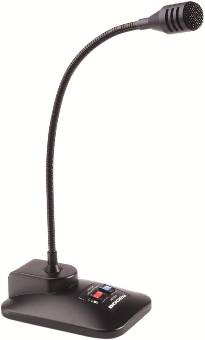 Amazon.com: Bogen BG-DDU250 Microphone Desk Dynamic Cardiod ...