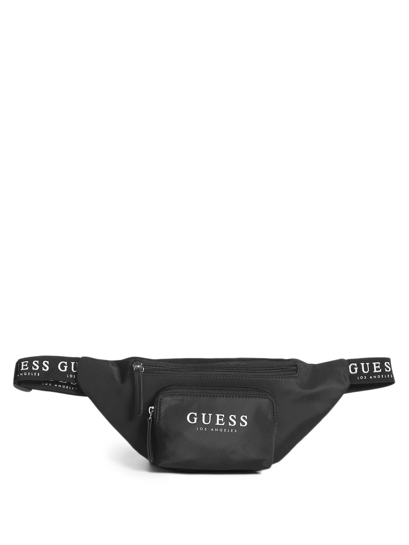 Amazon.com | GUESS Factory Logo Tape Fanny Pack | Waist Packs