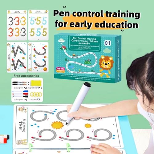 Reusable Magic Practice Copybook Kit for Kids, Writing Practice And Pen ...