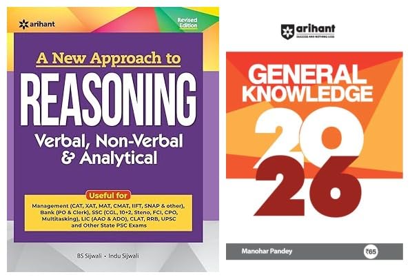 ARIHANT REASONING 2025- EDITION WITH FREE GK BOOK 2026 IN ENGLISH ...