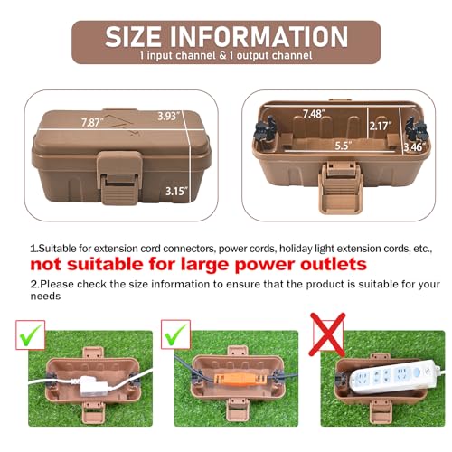 Snapklik.com : Hrensaw 3PCS Small Weatherproof Electrical Connection Box