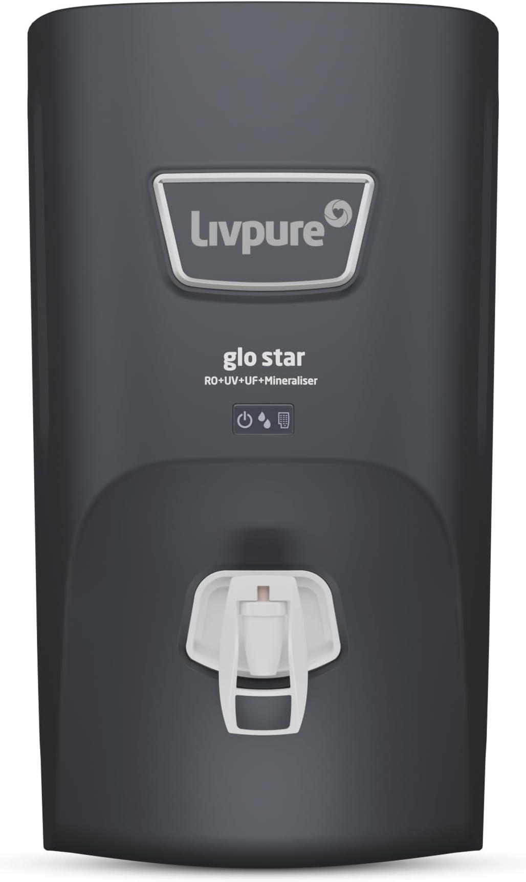Livpure Glitz Silver RO UF Mineralizer 7 LTR RO Water Purifier : Amazon ...