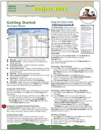 Microsoft Project 2003 Quick Source Guide: Amazon.co.uk: 9781932104202 ...