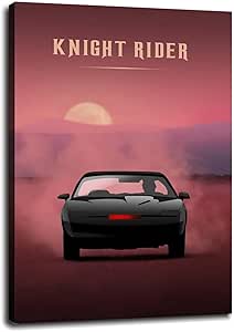 Amazon.com: CLEARCONNECT Knight Rider Poster Canvas Prints Sci-fi Cars ...