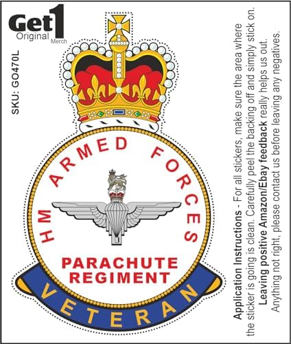 Parachute Regiment Paras Veteran Cap Badge Car Sticker - Also for ...
