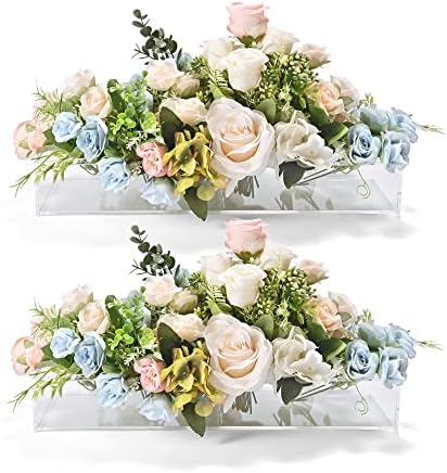Amazon.com: Acrylic Flower Vase Rectangular - 23 in. Acrylic Vases for ...