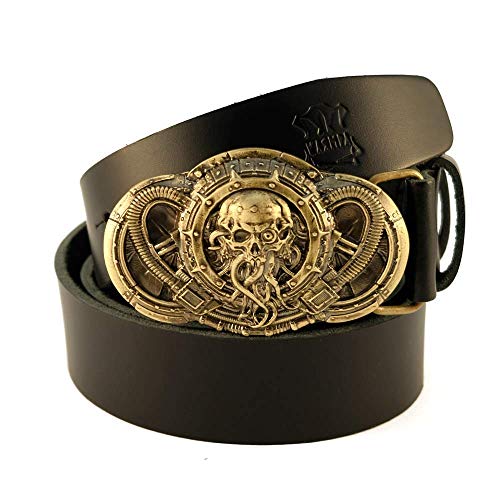 Amazon.com: Leather Belt with belt buckle Alien, Steampunk Davy Jones ...