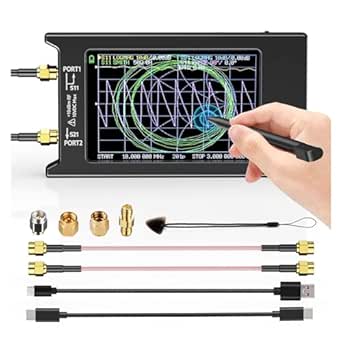 Frequency Analyzer, VNA-H4 4inch Vector Network Analyzer 10k-1.5GHz HF ...