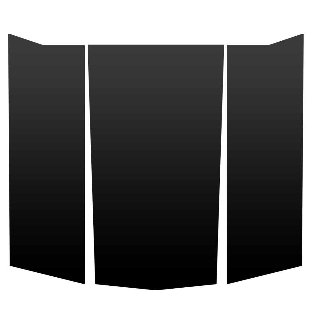 Amazon.com: Auto Vynamics Matte Black Vinyl Hood Decal Kit - Compatible ...