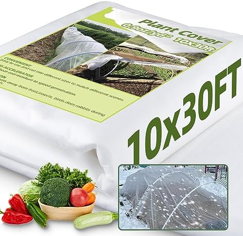 Amazon.com : JUNKOGO Plant Freeze Protection Cover, 7x25ft Frost Cloth ...
