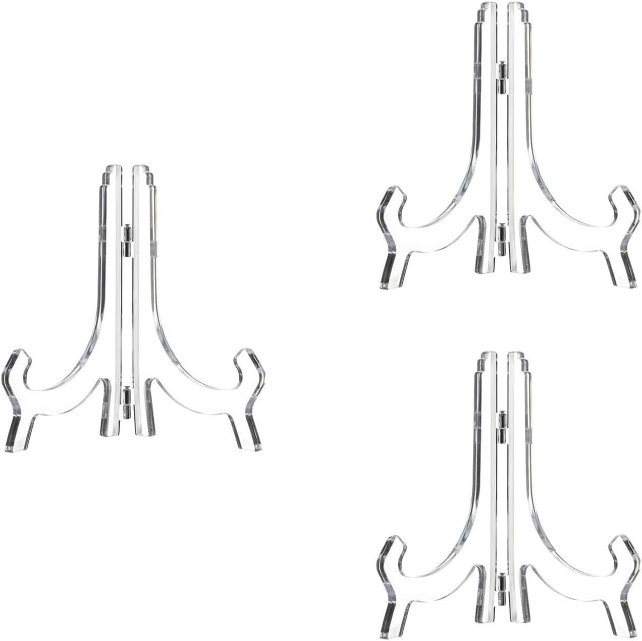 Amazon.com: BUWUSMU 3 Pieces of Clear Acrylic Easel Display Stands -4.5 ...