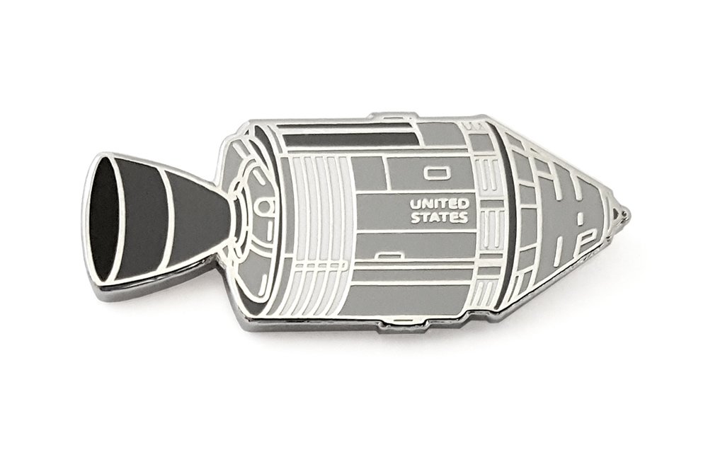 Amazon.com: Pinsanity Apollo Lunar Capsule Enamel Lapel Pin : Clothing ...