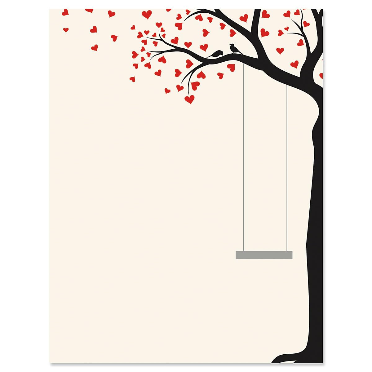 Printable Hearts Stationery