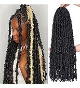 Amazon.com : Beverlee 20 Inch Butterfly Locs Crochet Hair 6 Packs Black ...