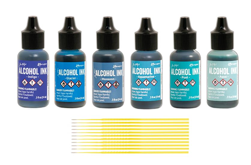 Amazon.com : Ranger Alcohol Inks Set Bundles - 6 Bottles of Tim Holtz ...