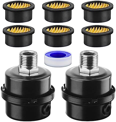 Amazon.com: ZHONG AN 4Pcs Air Compressor Silencer Filter Elements, Air ...