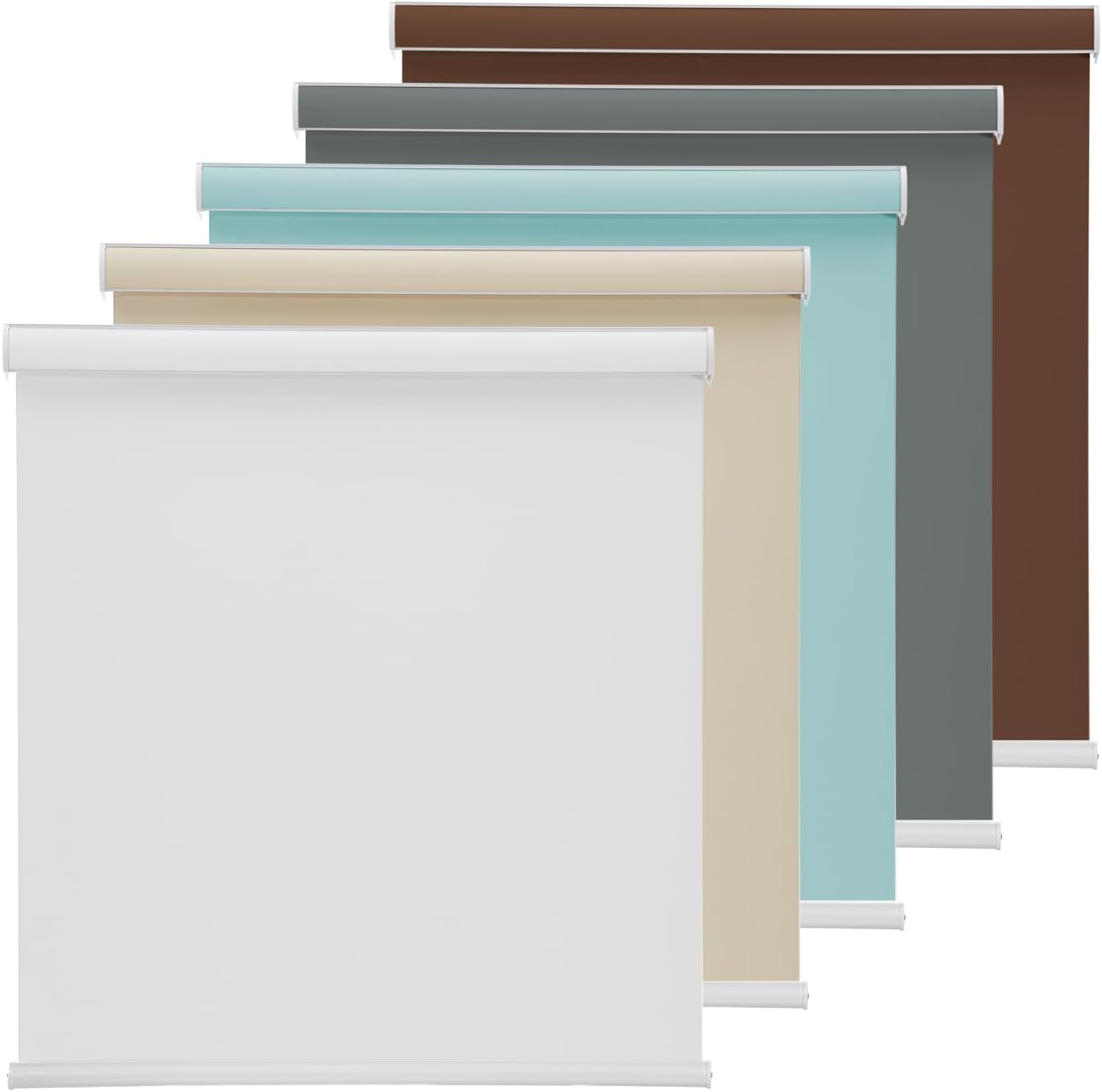 Custom Cordless Pull Down Roller Blinds for Windows - Blackout Thermal ...