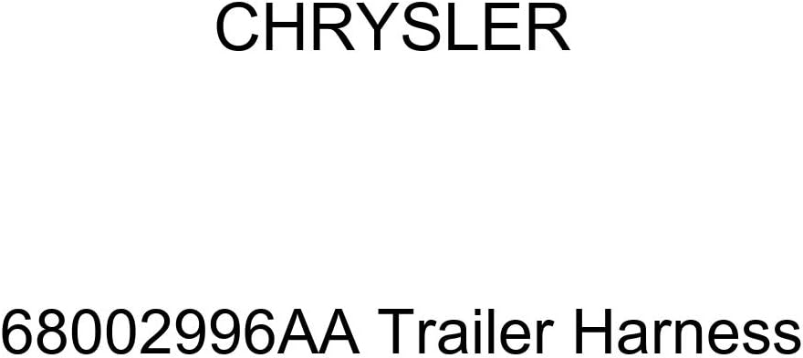 Amazon.com: Chrysler Genuine 68002996AA Trailer Harness : Automotive