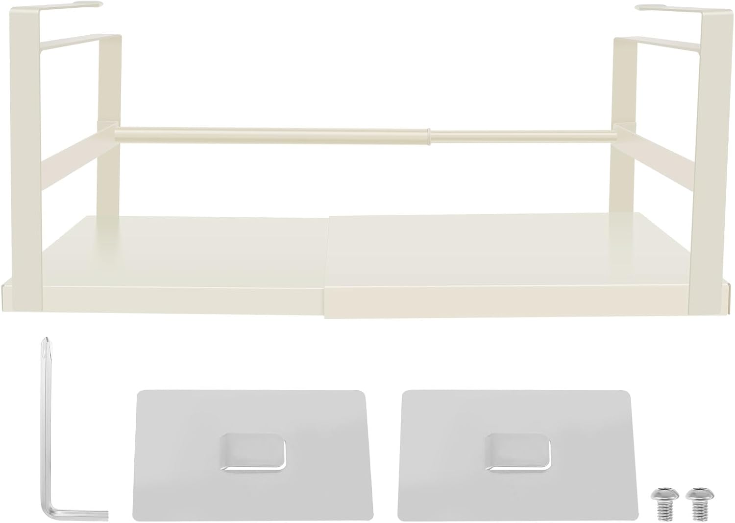 Amazon.com: Expandable Under Shelf Storage Carbon Steel Under Shelf ...