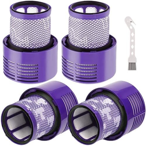 Amazon.com: 4 Pack V10 Filters Replacement Parts Compatible with Dyson ...