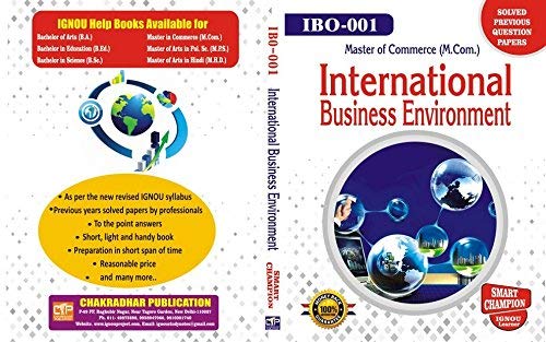 Buy IBO 01- International business environment IGNOU MCOM 1st Year ...