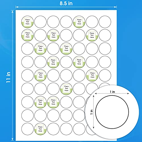 Snapklik.com : 1 Round Sticker Labels, For Inkjet Or Laser Printer ...