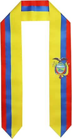 Amazon.com: Pasksamtu Ecuador Flag Graduation Stole Sash for Study ...