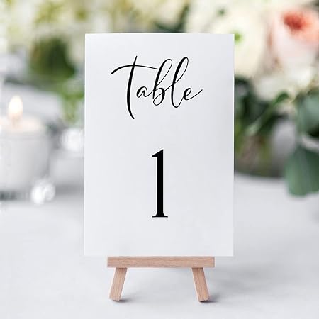 Amazon.com: UP THE MOMENT Black Wedding Table Numbers, 1-25 ...