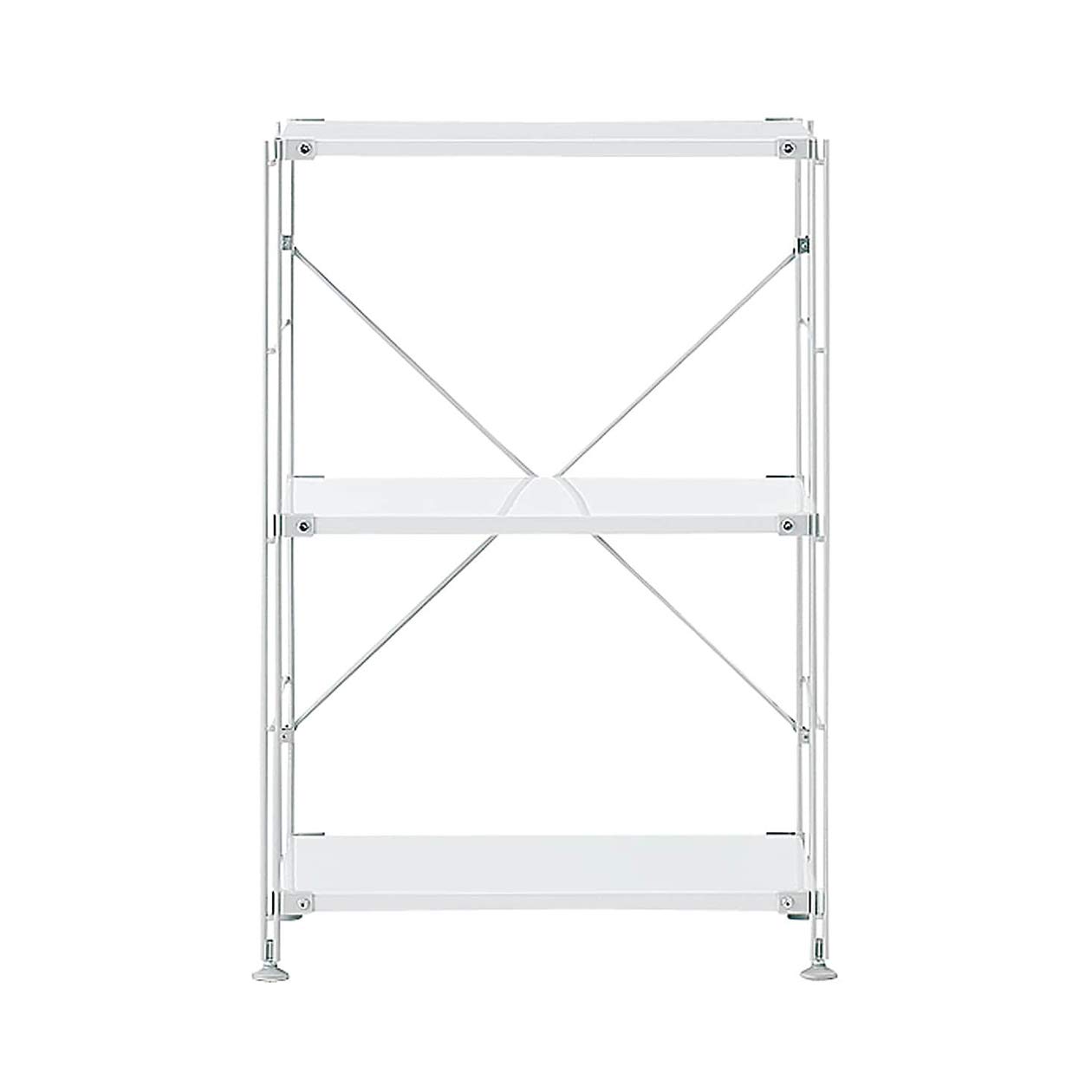 Muji 02999155 Steel Unit Shelf, Steel Shelf Set, Small, Light Gray ...