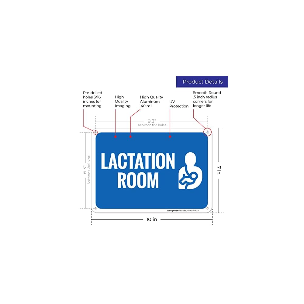Lactation Room Sign, 10x7 Inches, Rust Free .040 Philippines | Ubuy
